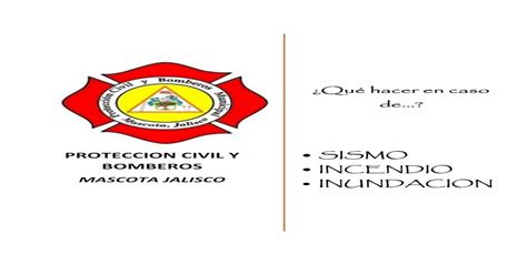 ¿qué Hacer En Caso De Proteccion Civil Y Jalisco