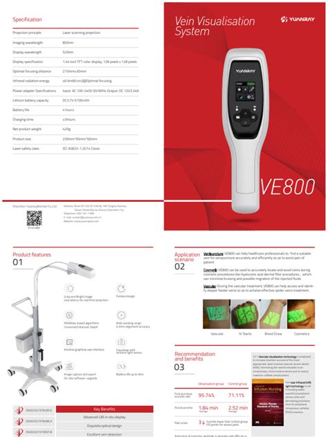 Veinfinderve800 Brochure V10 Pdf Vein Infrared