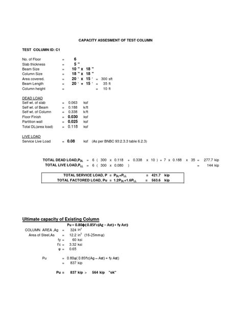 Pdf Column Capacity Assessment Dokumen Tips