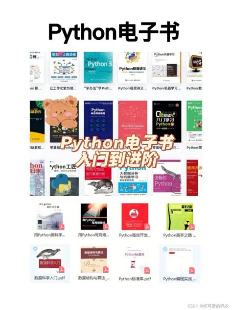 2022最新python资料合集（电子书源码面试题项目学习路线图）python 资料 电子版 Csdn博客