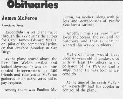 James Edward “jimmy” Mcferon 1935 1978 Find A Grave Memorial