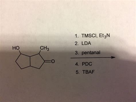 Solved Ho Ch 1 Tmscl Et3n 2 Lda 3 Pentanal 4 Pdc 5