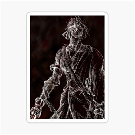 Shishio Makoto Rurouni Kenshin Painting Art Sticker For Sale By