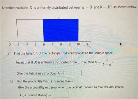 Solved A Random Variable X Is Uniformly Distributed Between