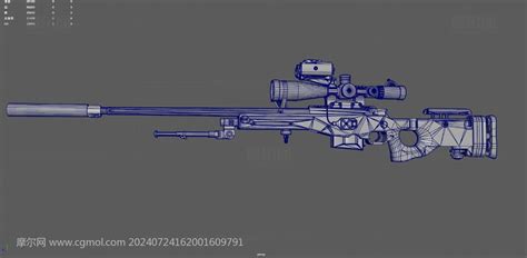L115a3狙击步枪 马格南狙击枪 枪械武器模型下载 摩尔网cgmol