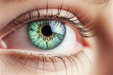 Close Up Macro Beautiful Blue Female Woman Girl Human Eye Pupil Mascara