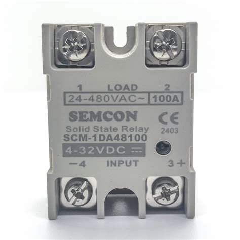 Scm 1da48100 Ssr 1 Pha 100a Output 24 280vac Input 3 32vdc Thyristorvn