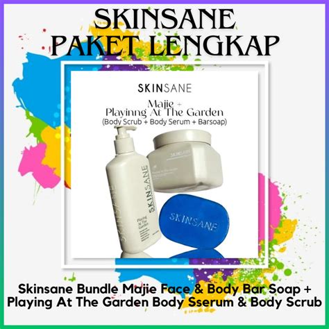Jual SKINSANE Bundle Majie Face Body Bar Soap Playing At The Garden