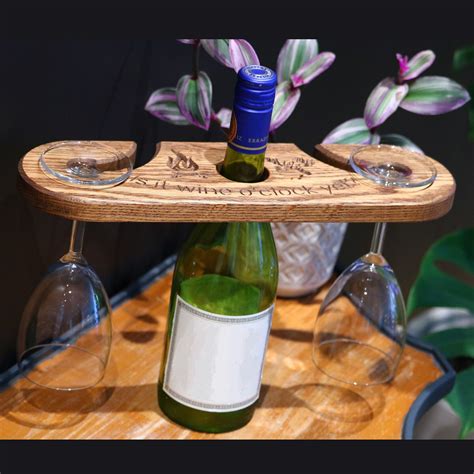Wooden Wine Glass Holder Wood Wine Caddy Sommelier T Etsy