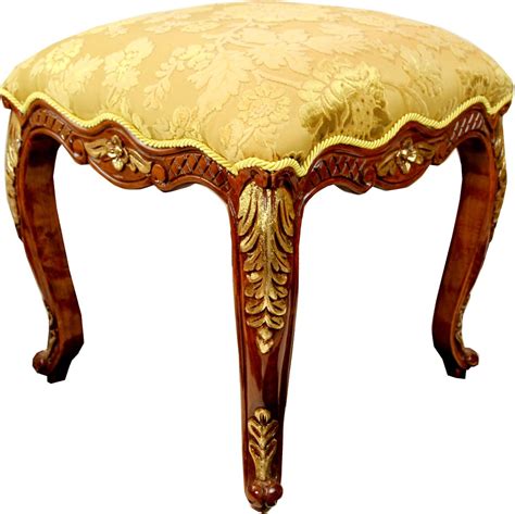 Pompöös by Casa Padrino Luxus Barock Sitzhocker Eckig Gold Muster
