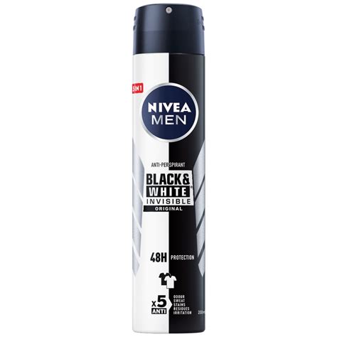 Deodorant Spray Anti Perspirant Nivea Men Black White Invisible