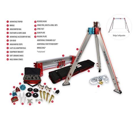 Arachnipod Kit Tems 2 M Rescue Frames Tripods Bunzl Fire Rescue