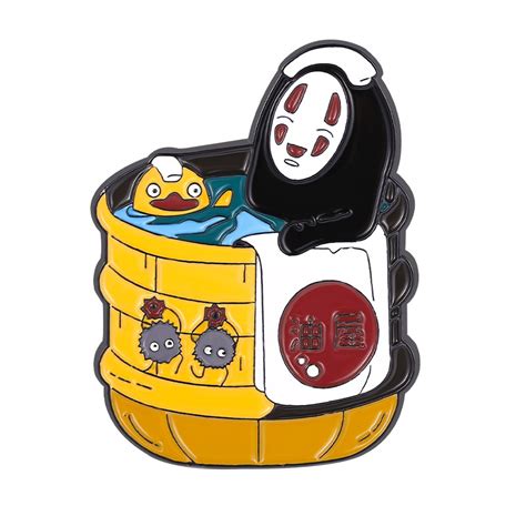 Anime Spirited Away Enamel Pins Mononoke Chihiro Haku Totoro Brooch