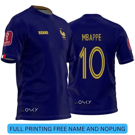 Jual KAOS JERSEY PRANCIS FRANCE HOME JERSEY BOLA PIALA DUNIA FREE NAME SET Shopee