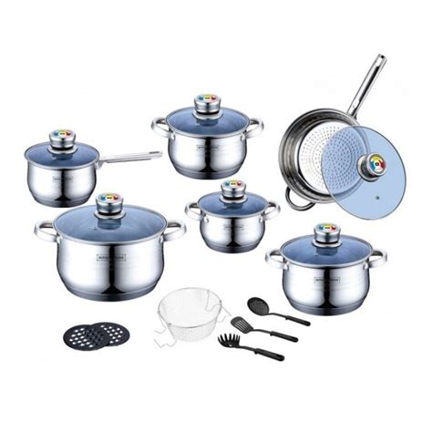 უჟანგავი ფოლადის ქვაბების ნაკრები Royalty Line Rl 1801bm ყიდვა ყველაზე იაფად ან განვადებით