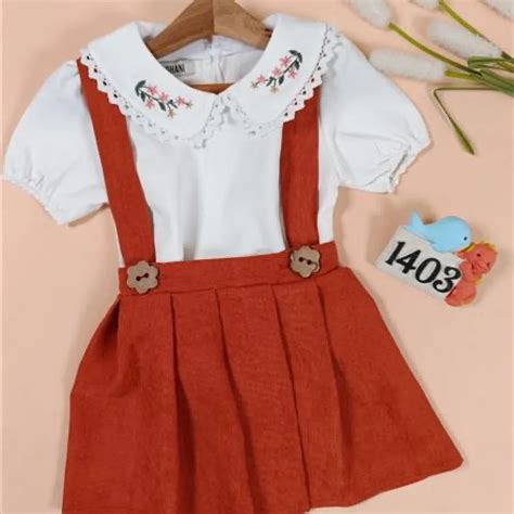 کمدا قیمت و خرید دو تیکه دخترانه رنگ رنگارنگ سایز یکسال تا هشت سال