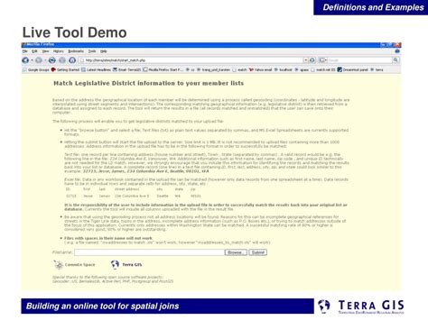 Ppt Building An Online Tool For Spatial Joins Using Open Source Software Karsten Vennemann