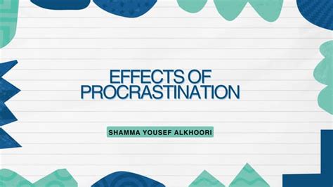 Effects Of Procrastination Pdf