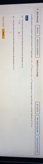 solved 6 1 points details sercp115 6 p 032 my notes ask