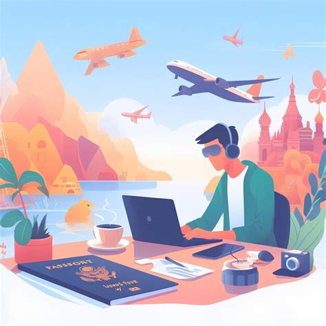 Premium Photo Remote Work In Paradise The Digital Nomad Lifestyle