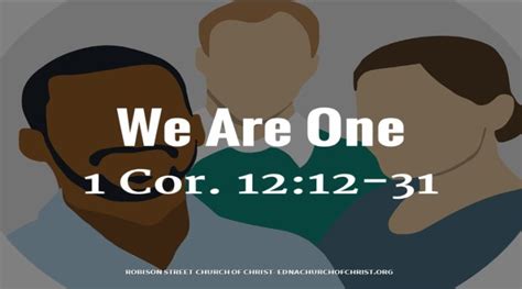 We Are One Robison Street Church Of Christ