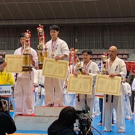 空手 新極真会 埼大道場 ️第40回東北空手道選手権大会 ・一般男子無差別級 第3位 碓井陸斗