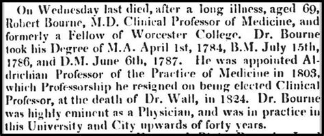 Dr Robert Bourne 1761 1829 Find A Grave Memorial