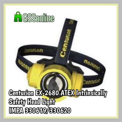 Jual Centurion Ex 2680 Atex Intrinsically Safe Headlight Impa 330619 330620 Shopee Indonesia