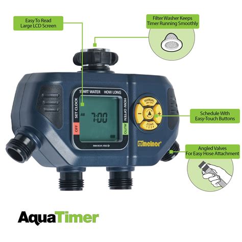 Aquatimer™ 4 Zone Digital Water Timer Melnor Inc