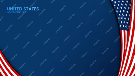 Premium Vector Usa Independence Day Bannner Presentation Copyspace