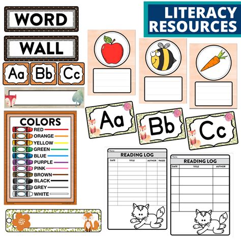 Fox Themed Classroom Decor Bundle Clutter Free Classroom Store