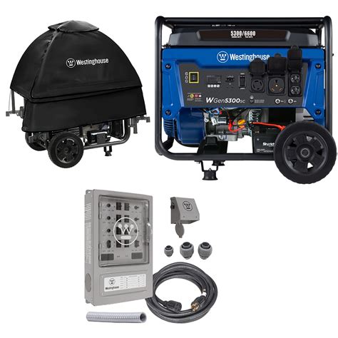 Shop Westinghouse Wgen7500c Single Fuel Portable Generator Cover And