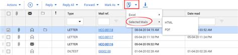 Exporting Mail To Html Or Pdf