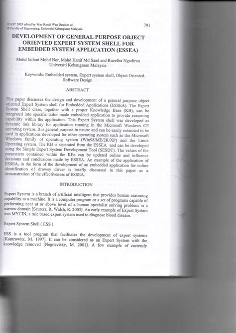 PDF Developement Of General Purpose Object Oriented Expert System