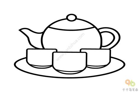 茶壶简笔画图片大全 生活用品简笔画