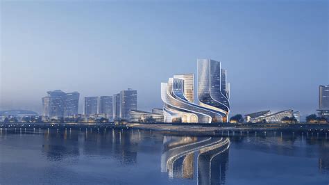 Twisting Four Tower Tencent Hq Forms A Vortex In Shenzhen
