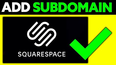 How To Add Subdomain In Squarespace 2025 Updated Youtube
