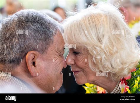 Camilla Duchess Of Cornwall Receives As She And Prince Charles Visit