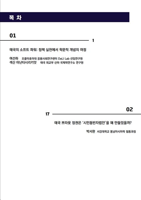 동아연구소 이슈페이퍼 서강동연