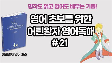 21 어린왕자365 영어독해 원서독해 기초영어 어린왕자 영어문장해석 제프스터디 영어왕초보탈출 Youtube