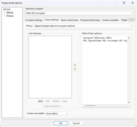 code blocksを使用してのwindows環境c 言語sdlライブラリ使用方法 htlab（高エネルギー技術研究室）