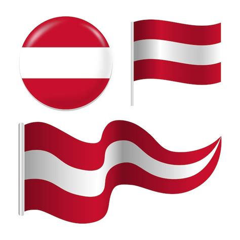 Premium Vector AUSTRIA FLAG SET