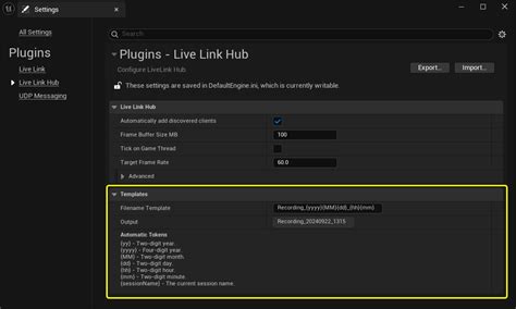 live link hub ui reference for unreal engine unreal engine 5 5 documentation epic developer