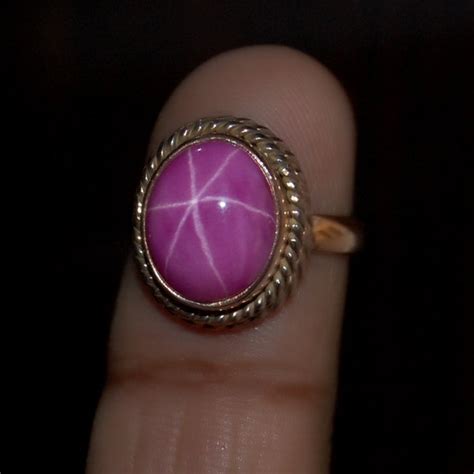 Star Ruby Ring Etsy