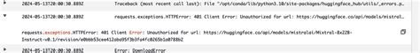 Getting 401 Error When Trying To Pull Approved Mixtral Model Amazon Sagemaker Hugging Face