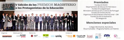 Celebramos La V Edición De Los Premios Magisterio 2013 Siena Educación