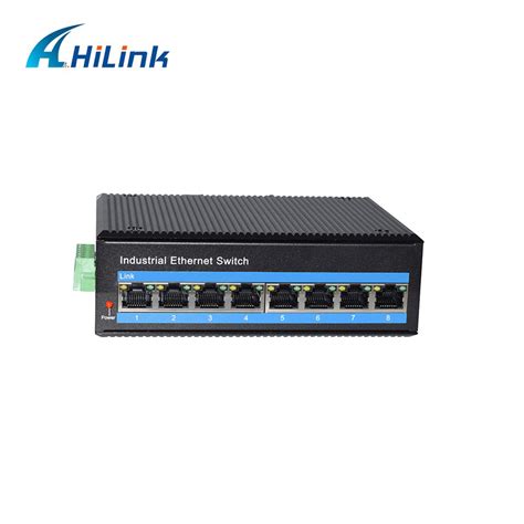 Poe Industrial Ethernet Switch 8 Port 10 100 1000base Tx Auto Sensing Fcc Ce