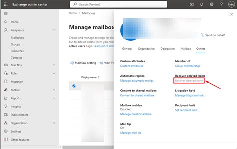 Enabling Recover Deleted Items In Exchange Online