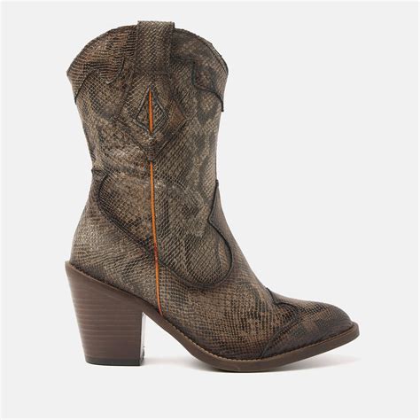 Damenstiefel 35 120 Brown Python Lazamani Lazamani Offiziell