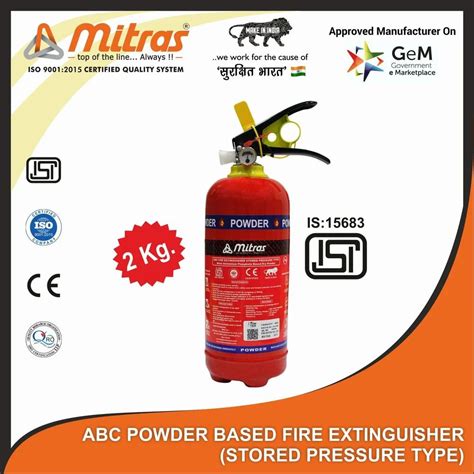 Abc Powder Based Fire Extinguisher 2kg At ₹ 2550piece Dry Chemical